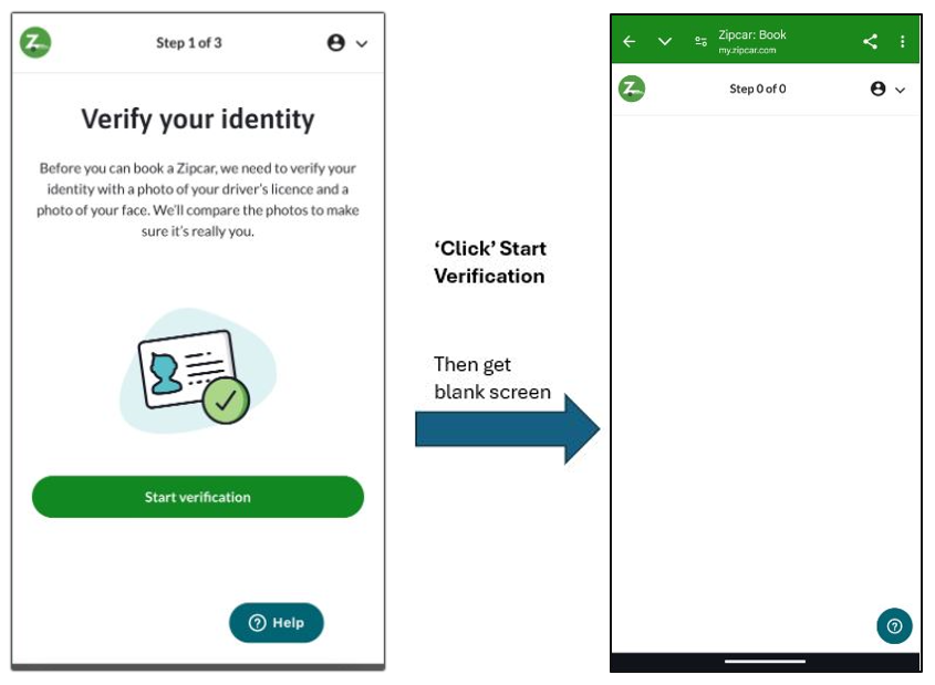 Application Issues and Troubleshooting – Zipcar UK
